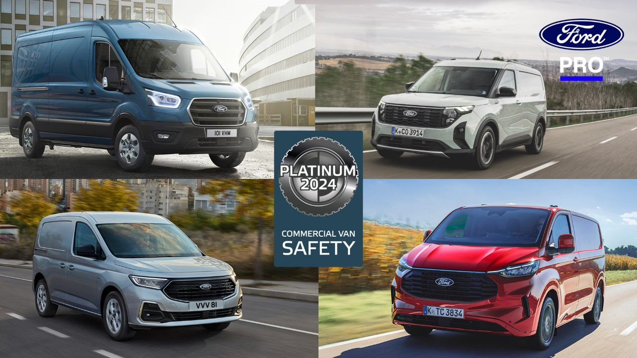 Full Ford Pro Transit Family Now Delivers Platinum Safety | Ford of ...