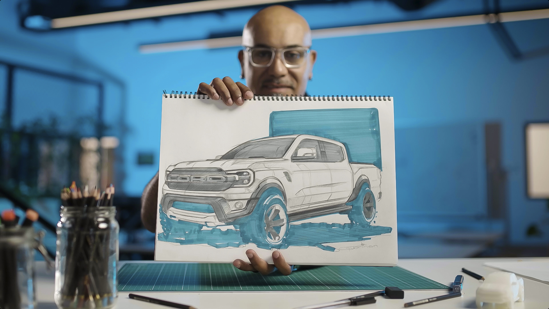 drawing a ford