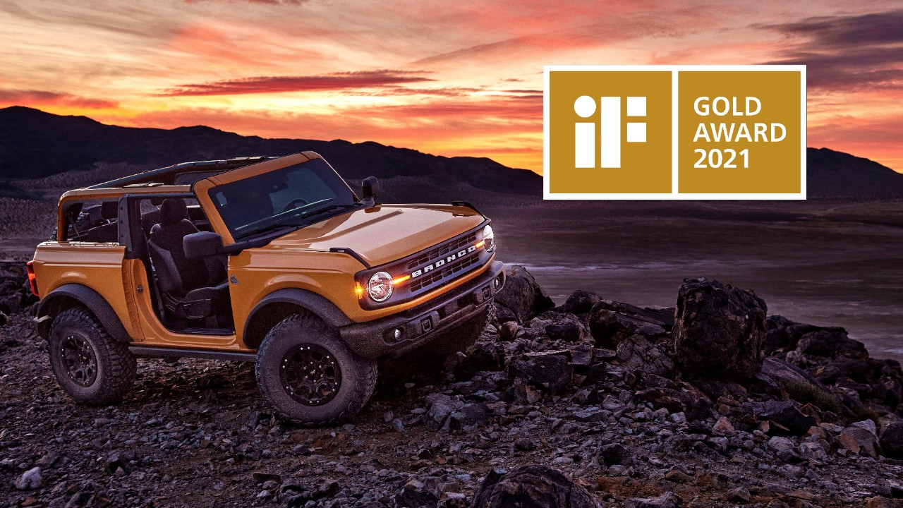 All-New Ford Bronco Earns Prestigious iF Design Gold Award 2021; Jury ...